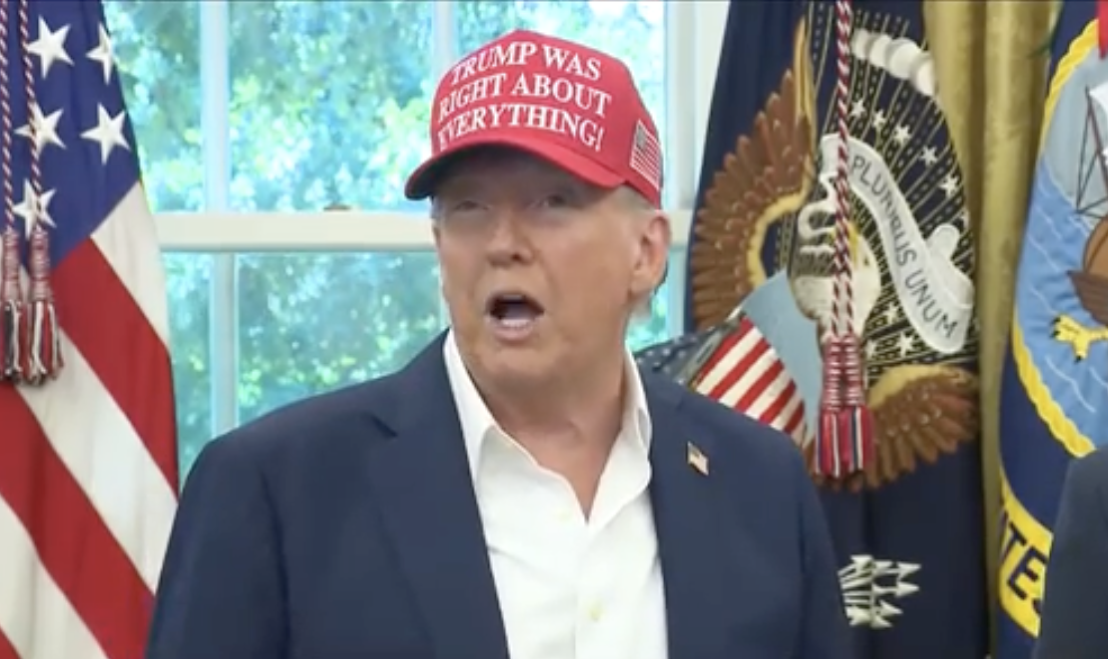 'I'll just say it's a national emergency': Trump makes Freudian slip ...