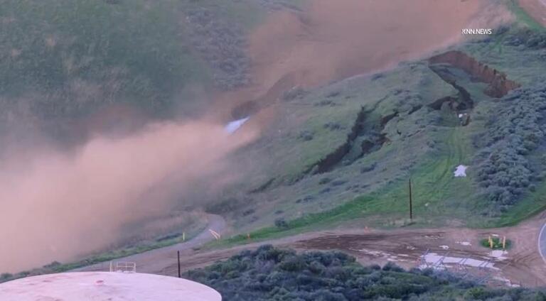 Crews investigate major gas line rupture in Castaic