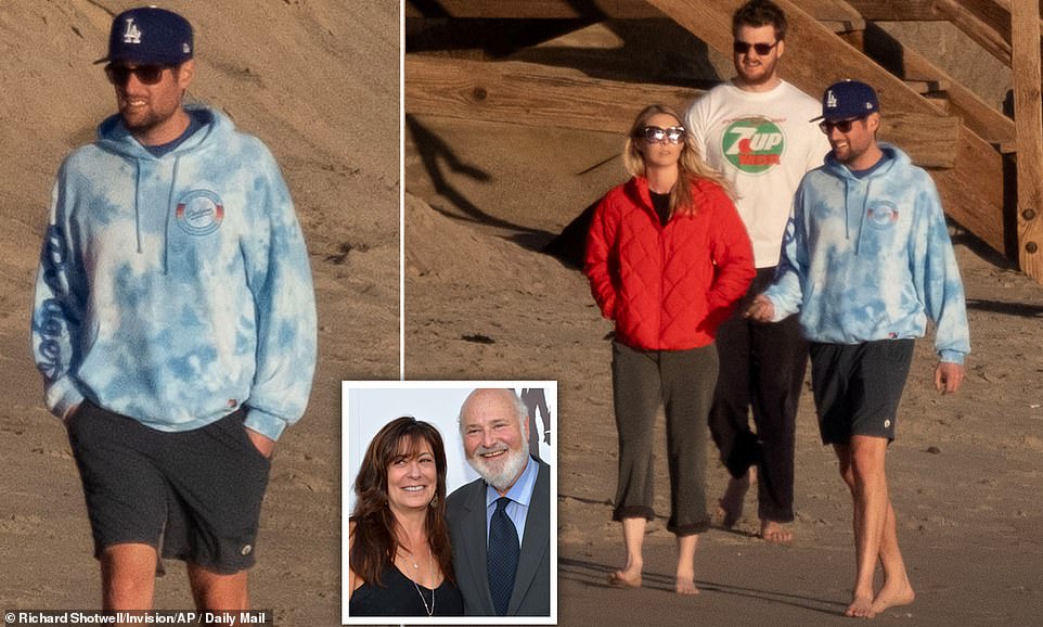 Rob Reiner's son Jake seen on beach walk