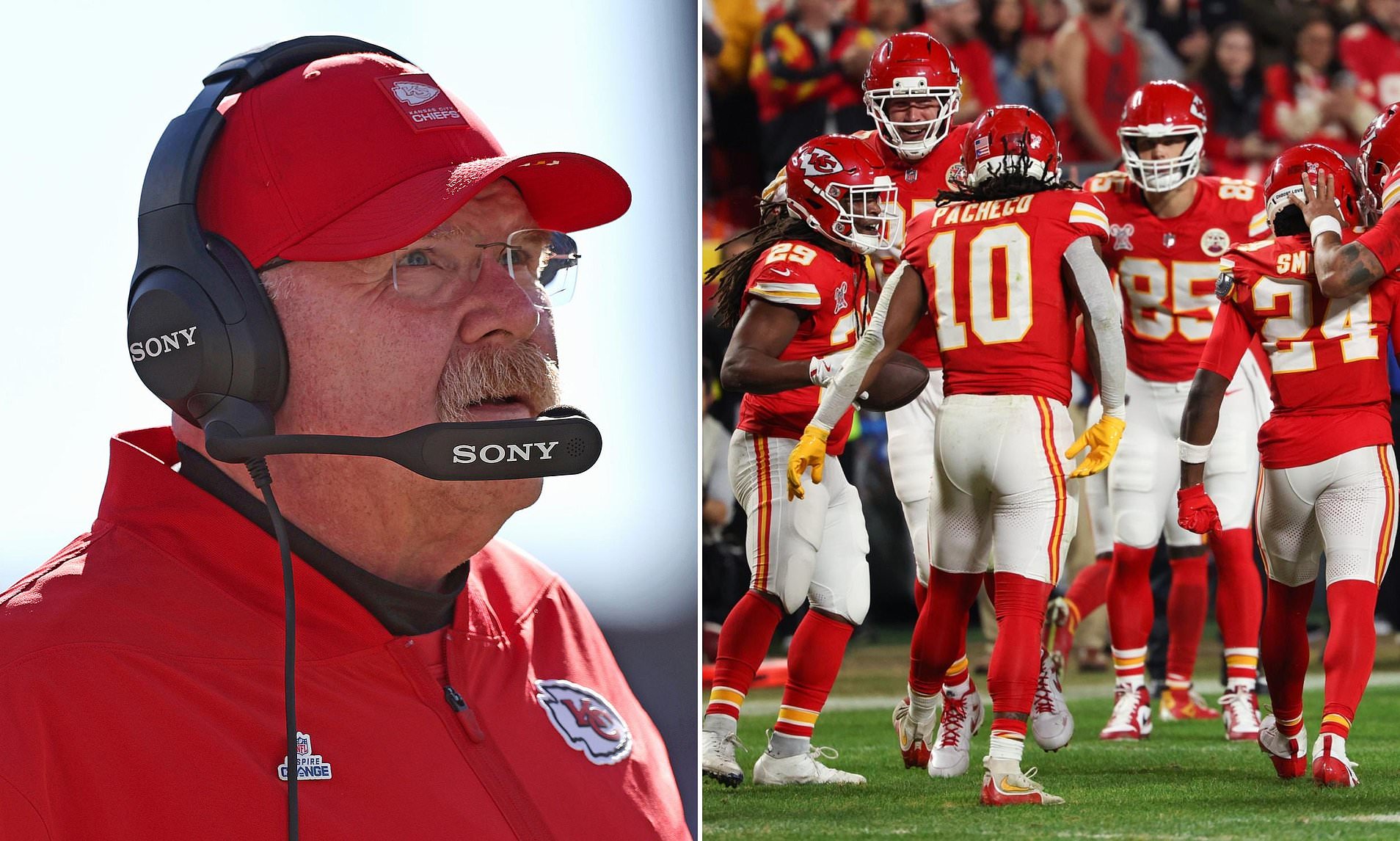 Under-fire Chiefs coach Andy Reid responds to calls for him to be fired ...