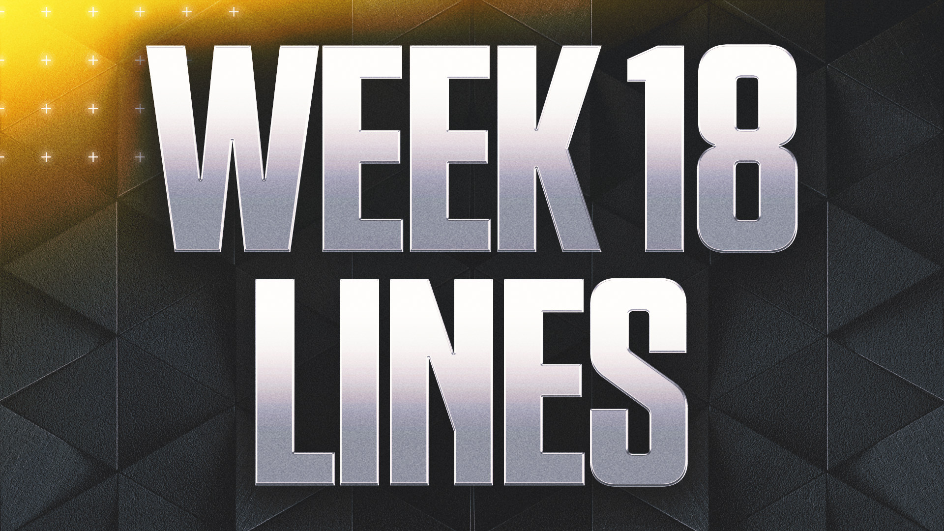 2025 NFL odds week 18: Lines, spreads for all 16 games