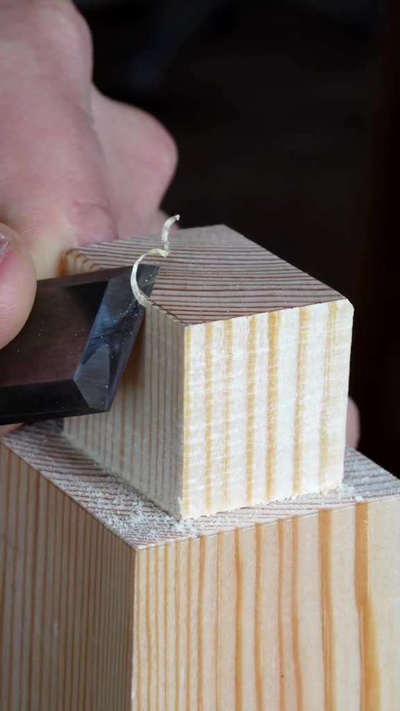 Simple chisel trick for smoother mortise and tenon joints
