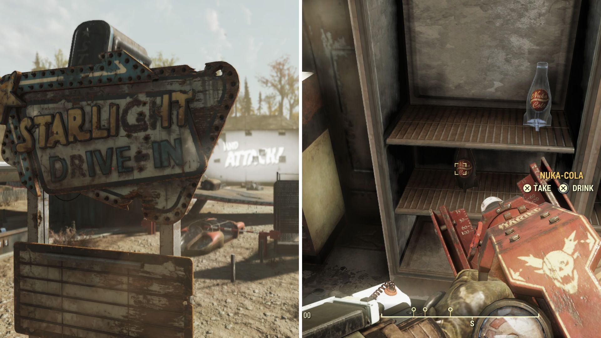 Starlight Drive-In location in Fallout 76