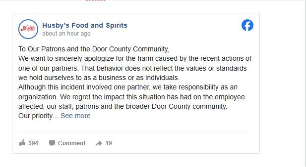 Husby's bar publicly apologizes after burning of Charlie Kirk sweatshirt