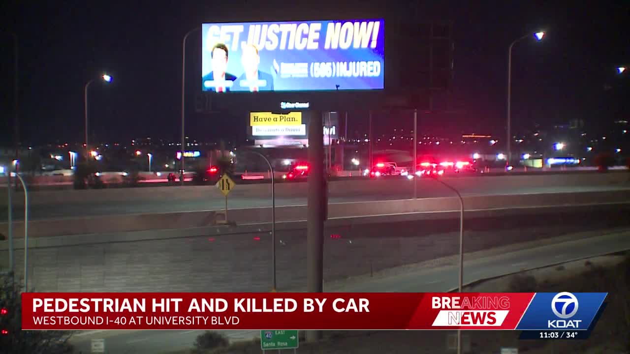 Interstate 40 closed in Albuquerque overnight