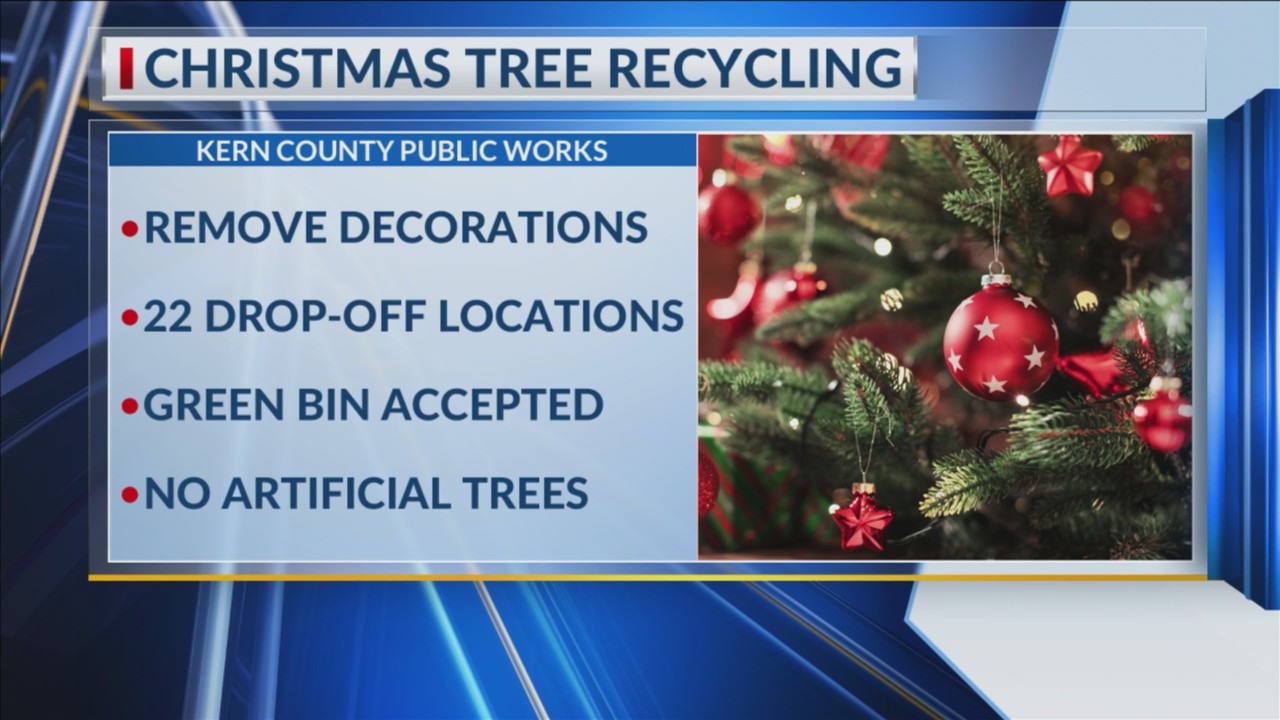 Christmas tree recycling in Kern County