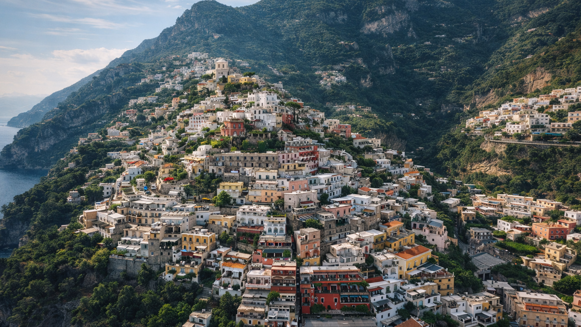 The village built on a cliff