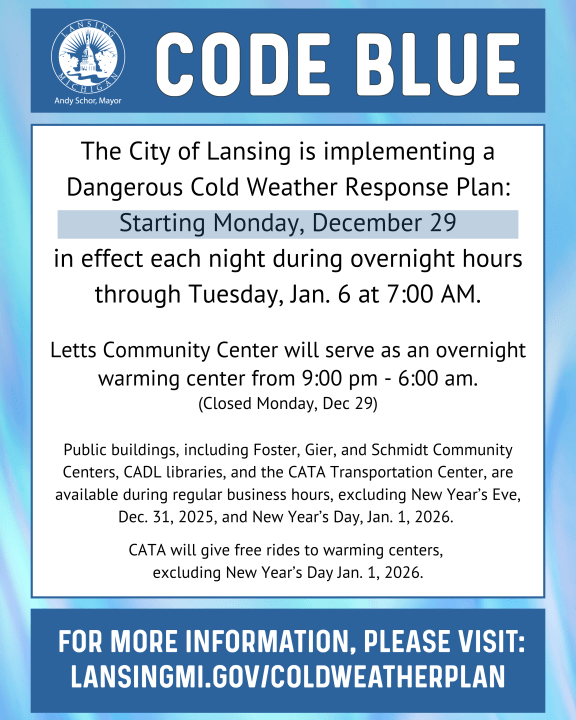 City of Lansing activates Code Blue