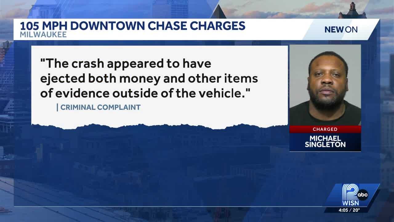 105-mph Milwaukee chase ends in crash, drug bust after driver flees police