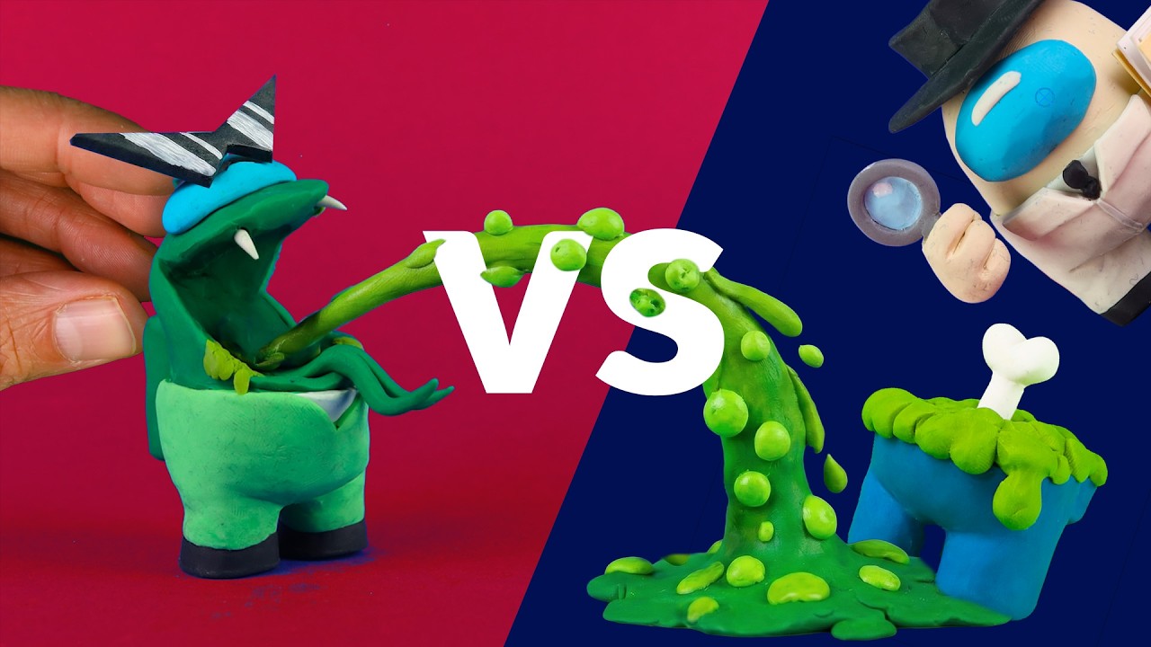 Claymation showdown: Viper vs detective!