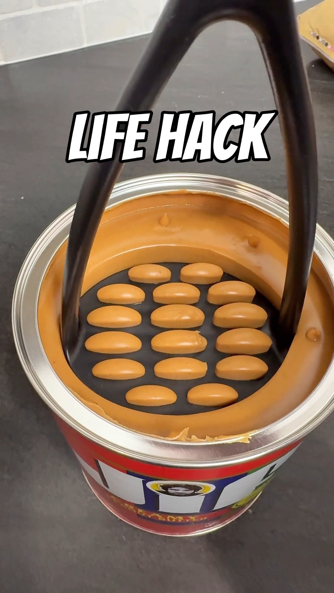 Satisfying peanut butter mixing trick