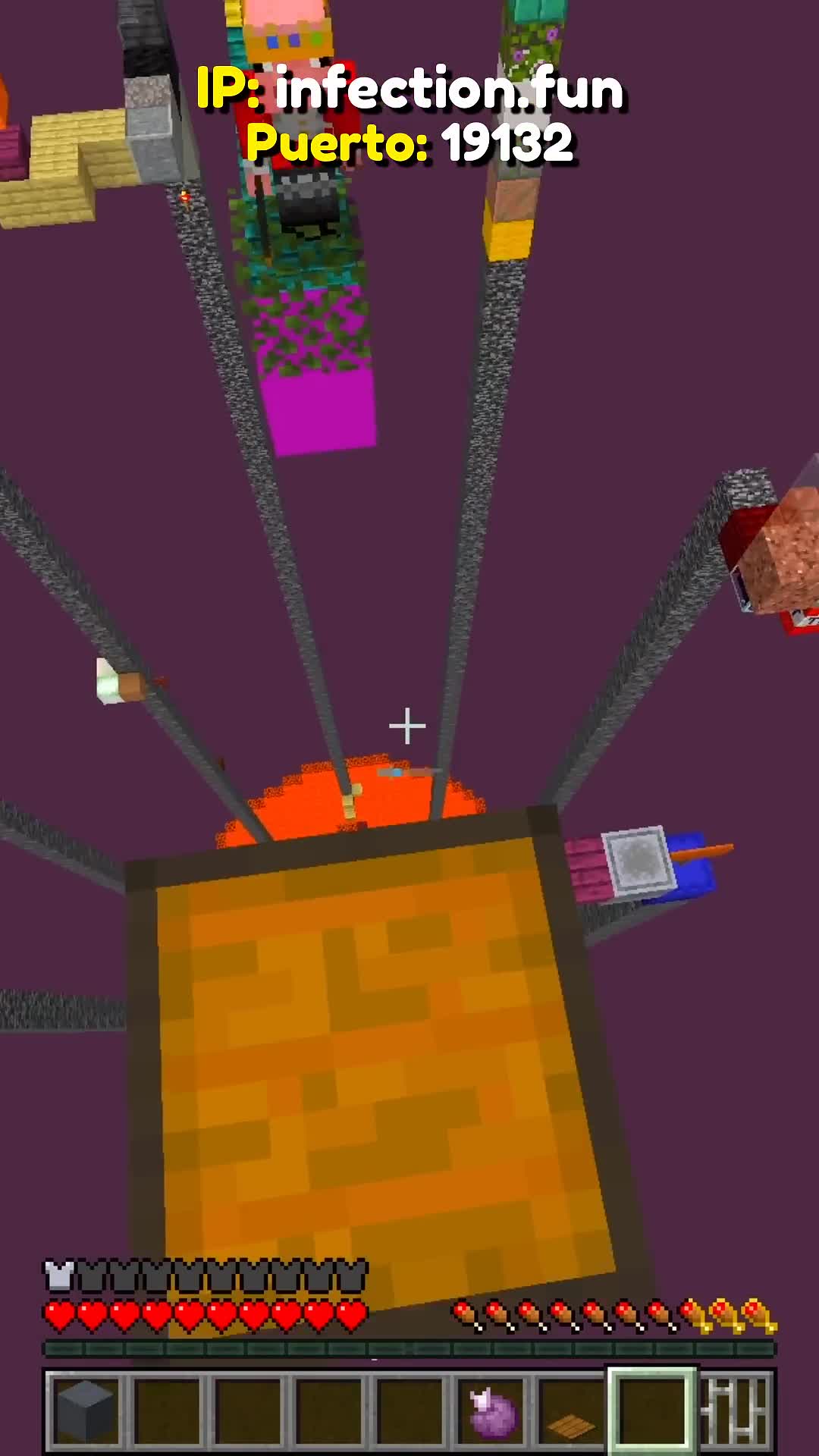 Hice la mejor jugada en la modalidad de pilares en Minecraft