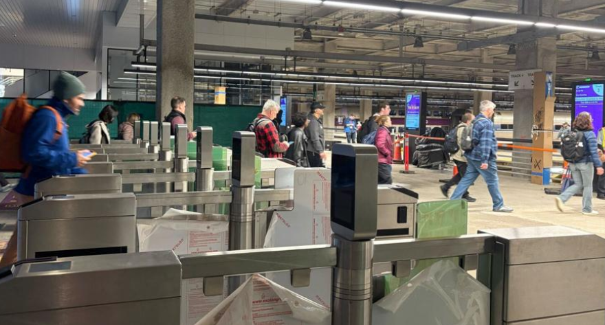 Fare gates going live at South Station for commuter rail passengers