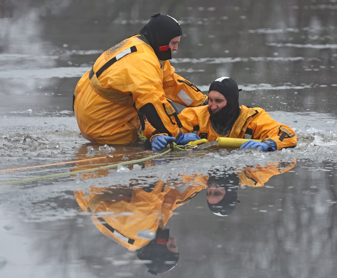 Scituate firefighters practice ice rescue operations: 'The only safe ...