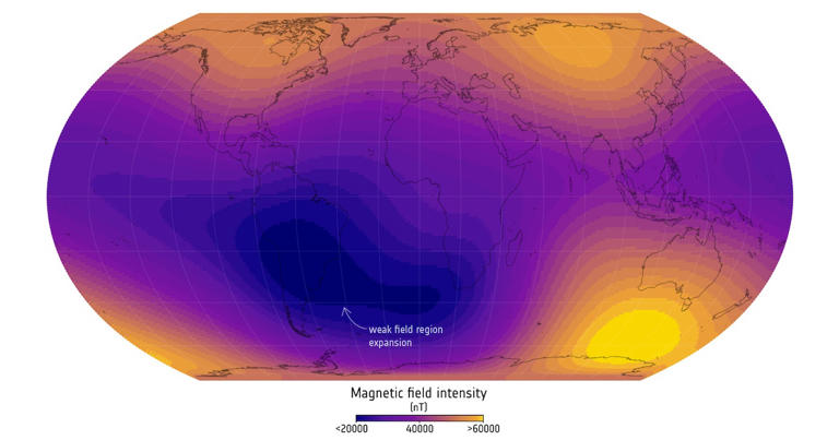 New data from ESA’s Swarm satellites show changes in the Earth’s ...