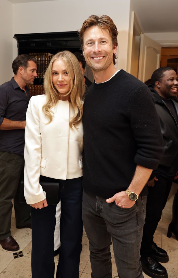 Glen Powell and Michelle Randolph coordinate in cool athleisure on ...