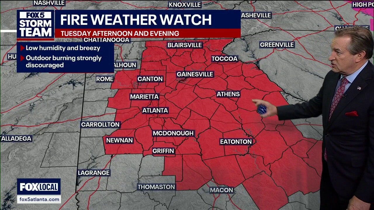 Monday evening forecast