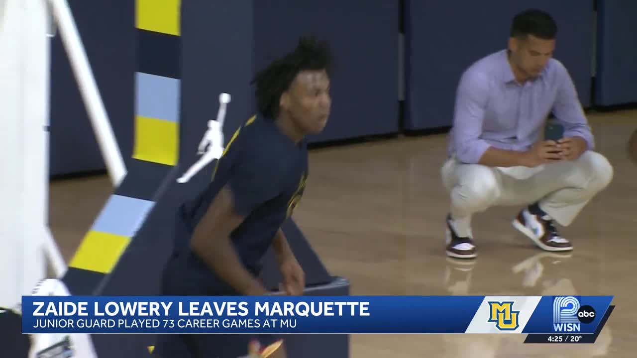 Marquette junior guard Zaide Lowery departs program