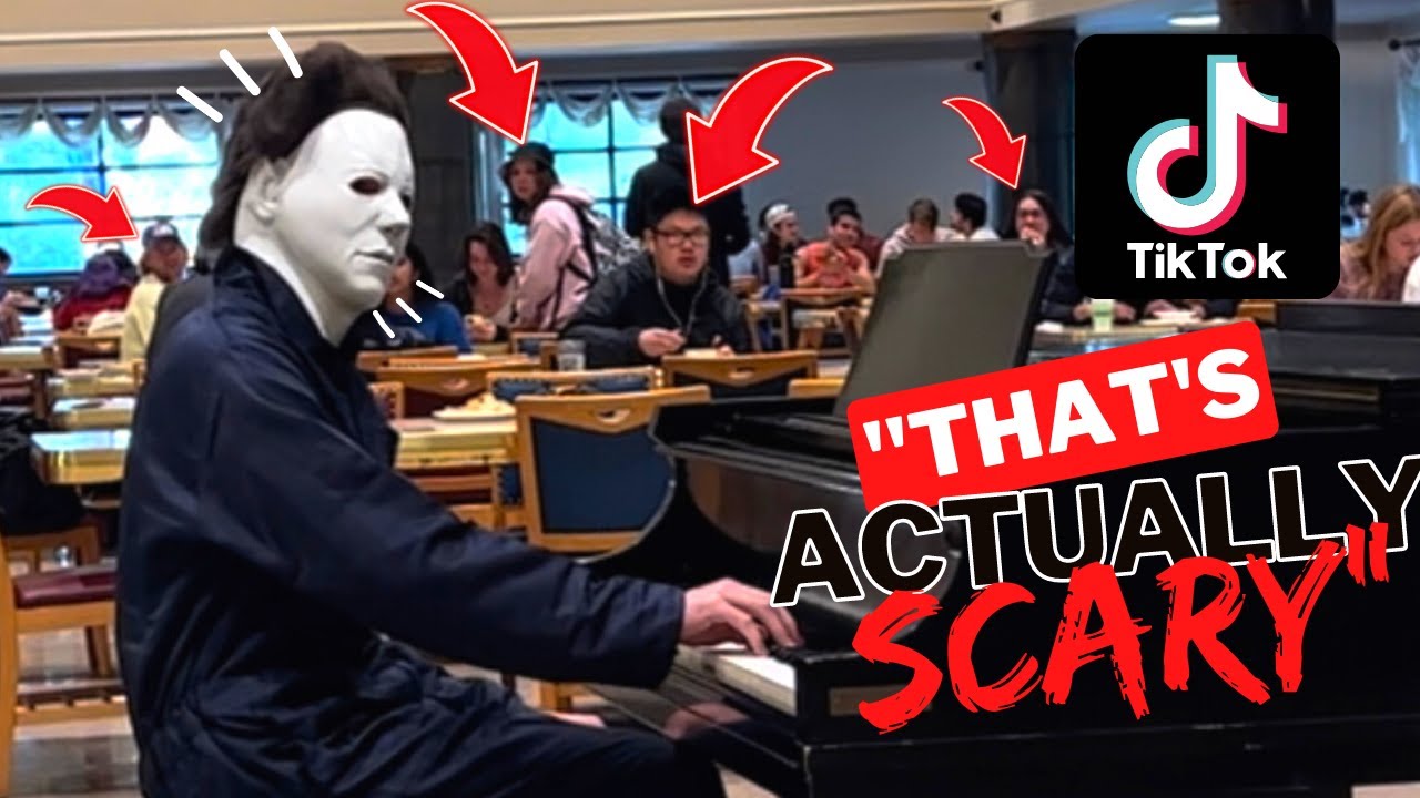 Michael Myers plays piano in cafeteria