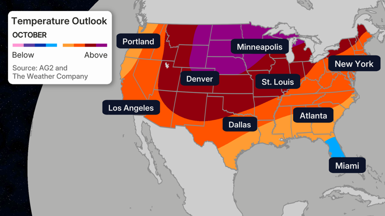 October outlook: Most of the country will see above-average ...