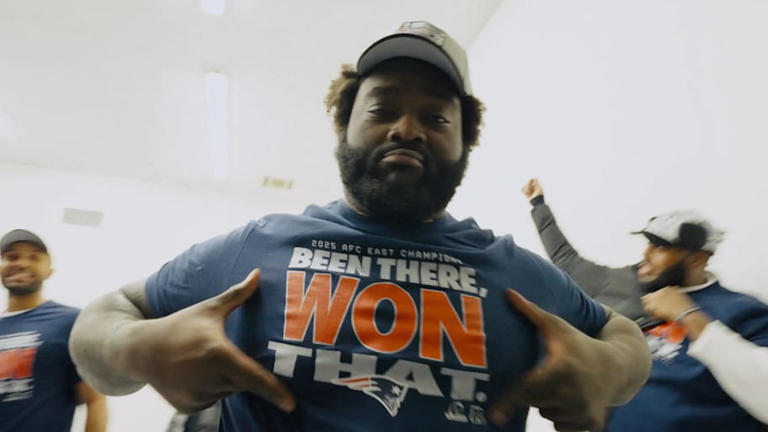 Behind-the-scenes video shows moment Patriots realized they won AFC East