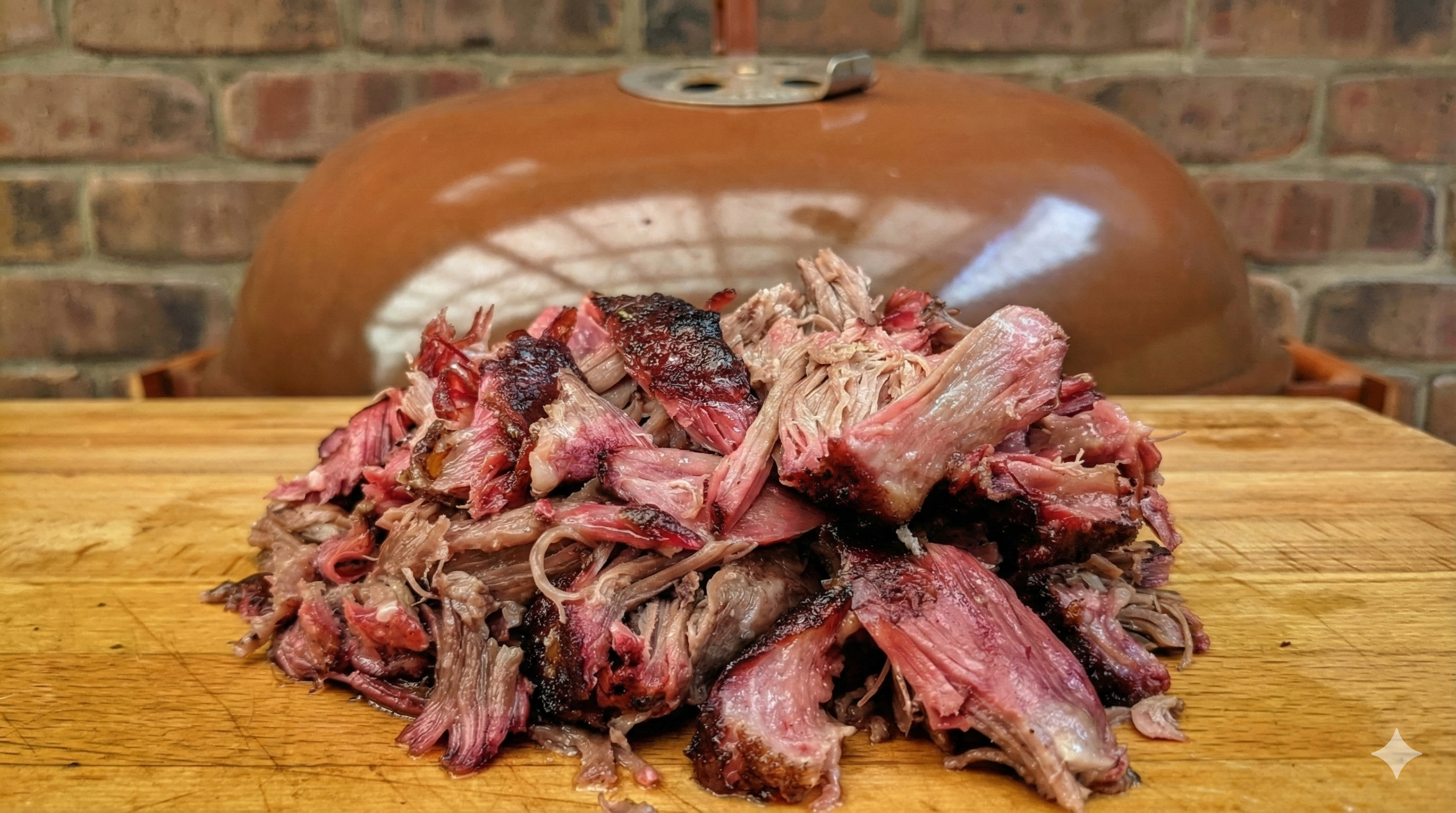 Who needs a fancy smoker when a kettle and a snake can do this