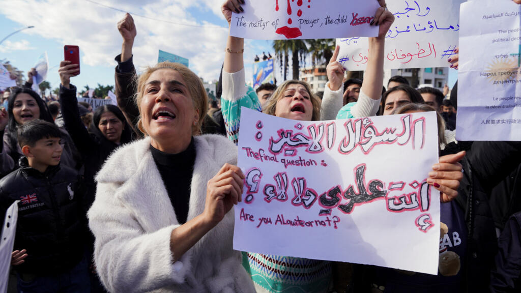 Syrian Alawites protest after deadly mosque bombing