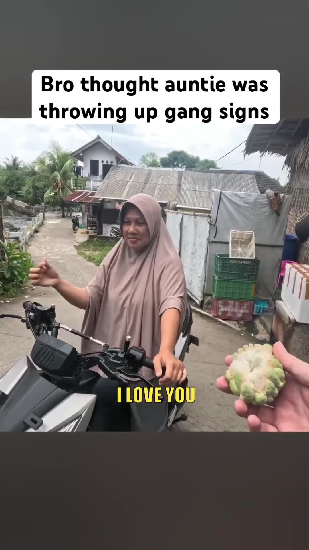 Meeting an unexpectedly bold Indonesian auntie
