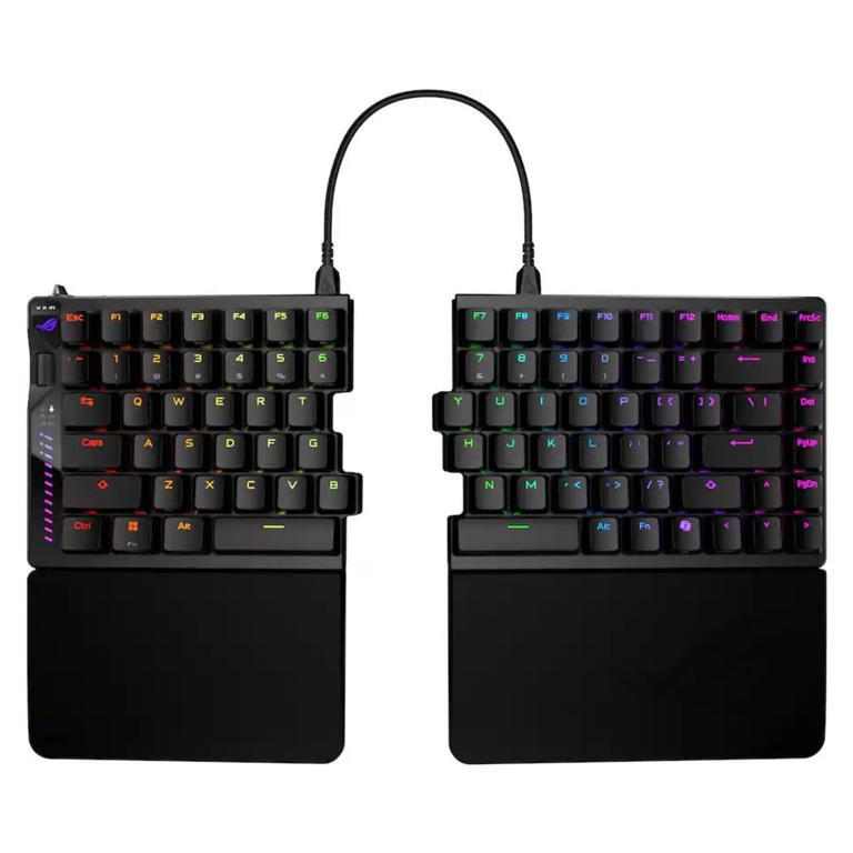 ASUS ROG Falcata is the rare split-design ergo gaming keyboard