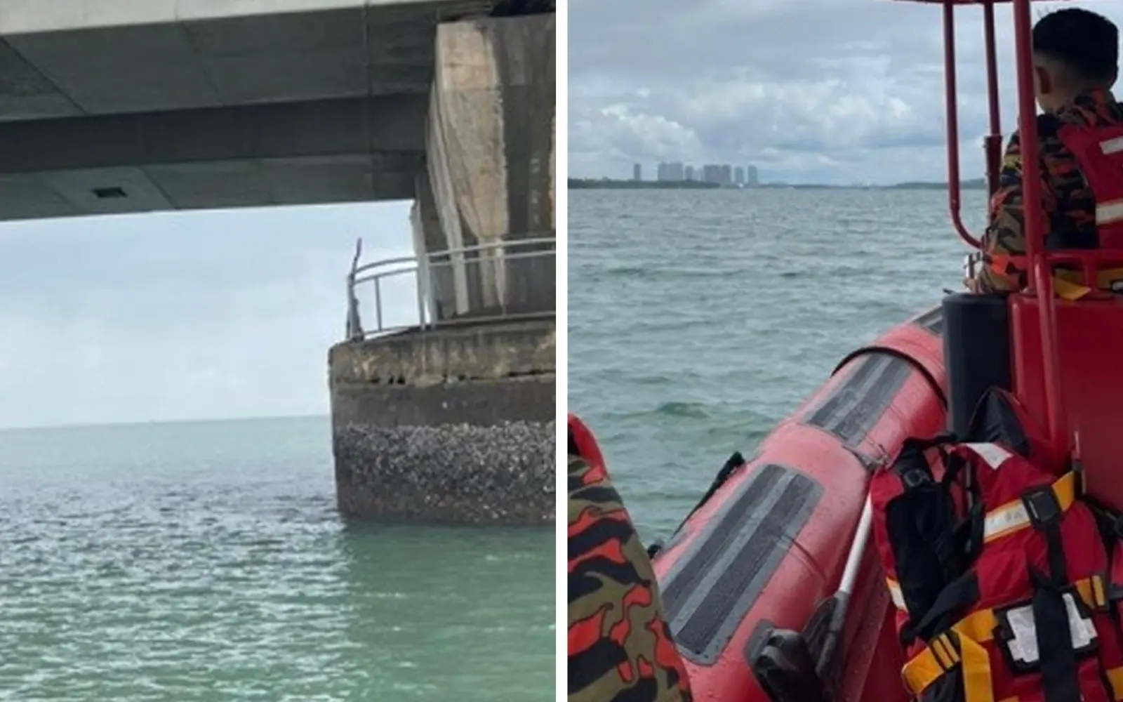 Search continues for man who fell into sea from Second Link
