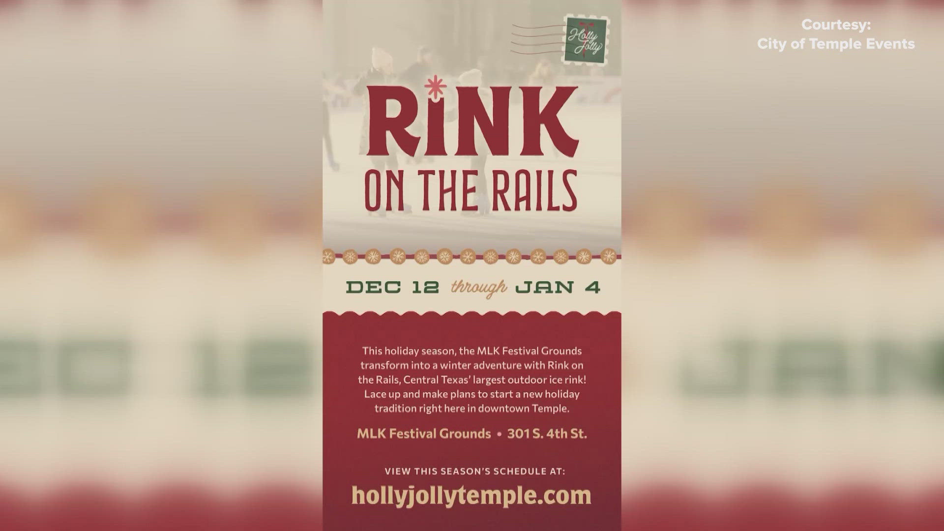 Last chance: Temple ice skating rink open through January 4