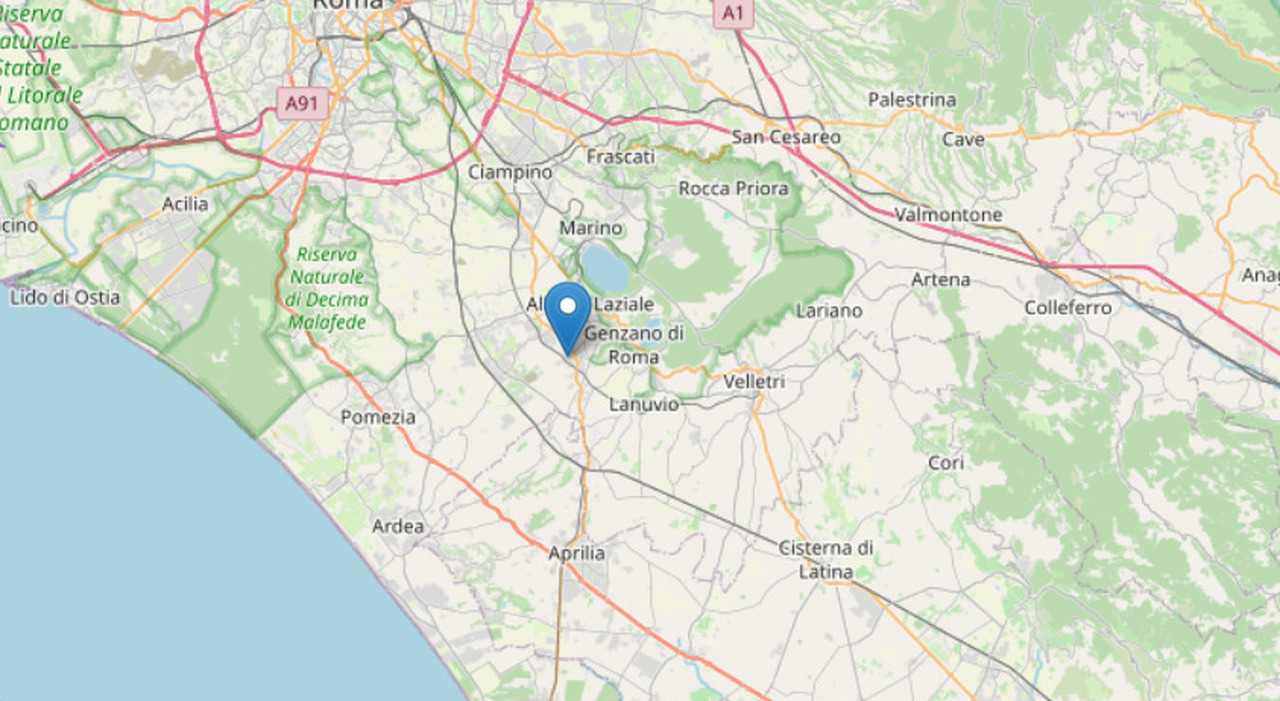 Terremoto oggi a Roma, scossa di 2.6 ad Ariccia: avvertito ai Castelli ...