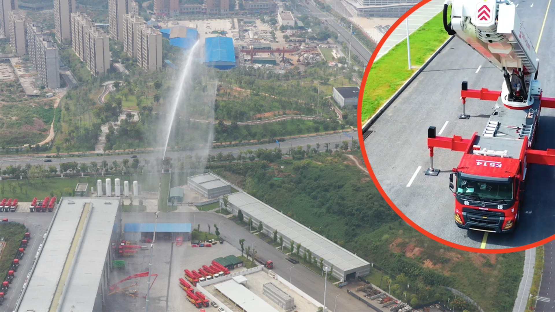 Highest firefighting truck spray (prototype) 159.66 m (523 ft 9.84 in ...