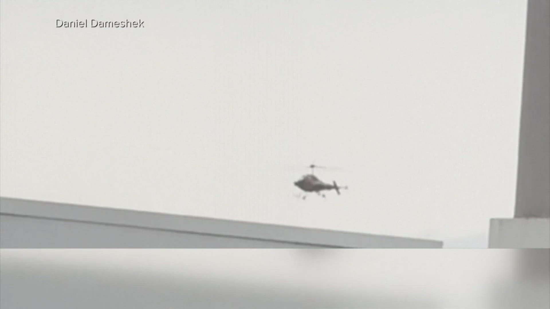 Video shows helicopter spinning out of control before crashing south of ...