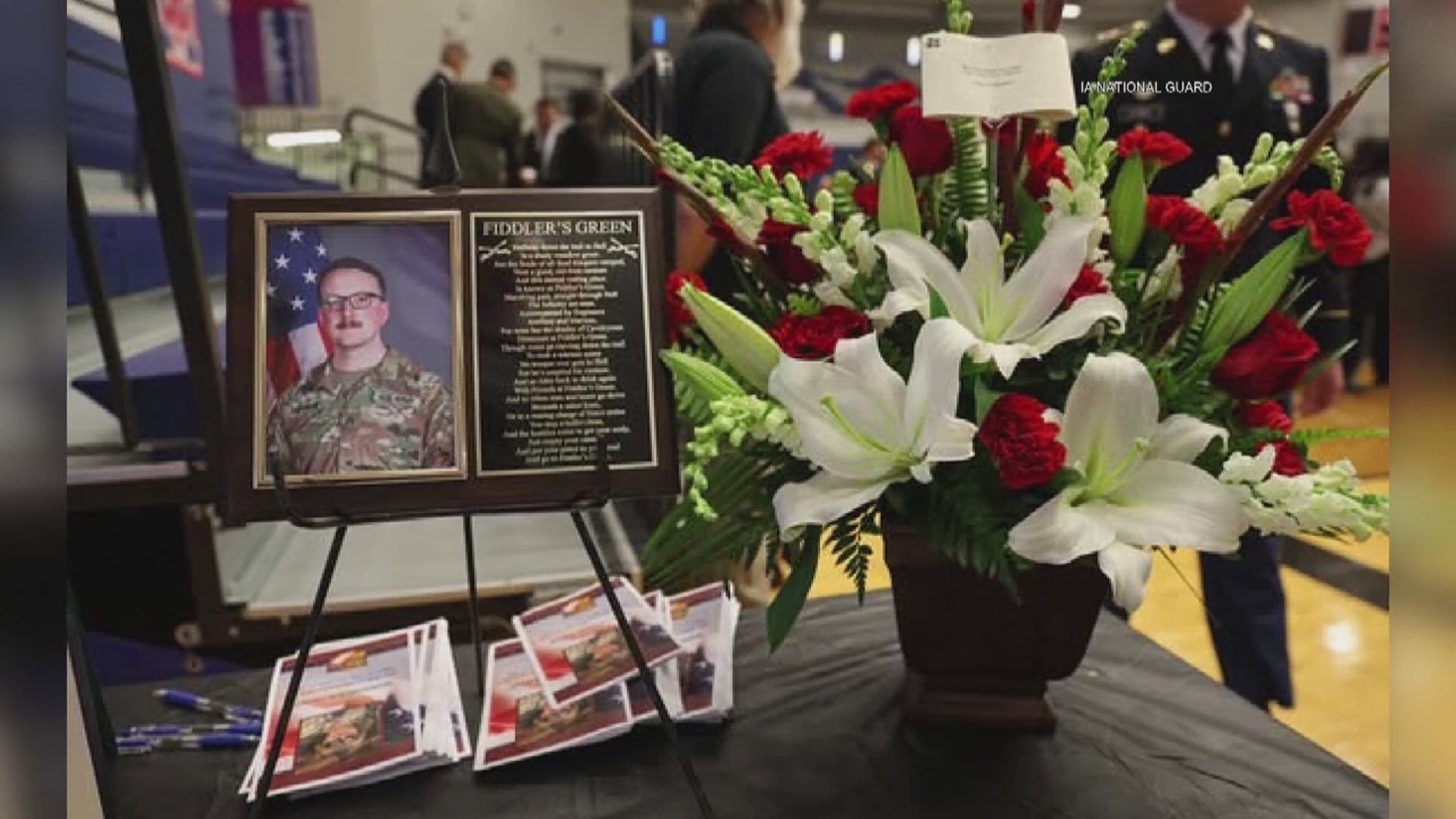 The Iowa National Guard gathered in Marshalltown to honor Staff Sgt. Howard