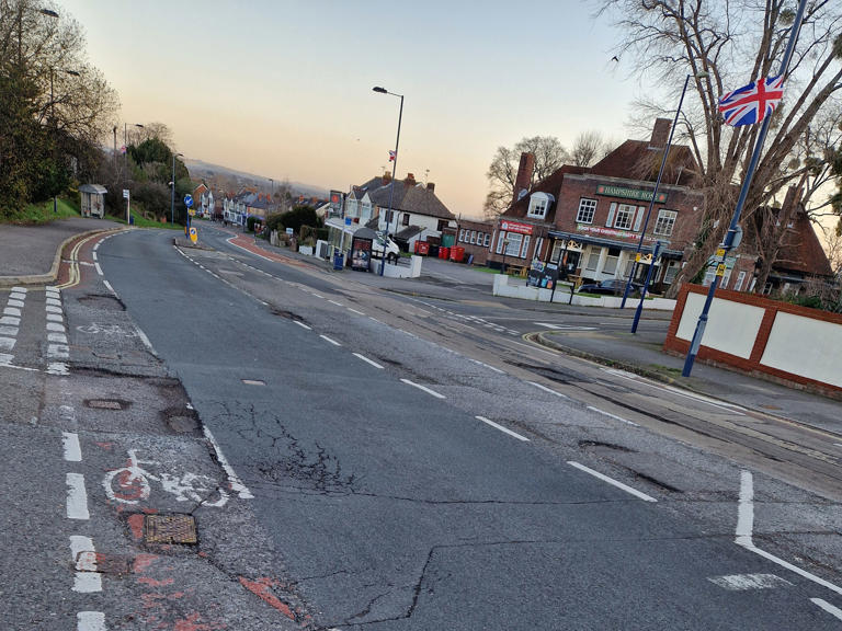 Huge potholes appear on Hampshire's roads as the stress on the county’s ...