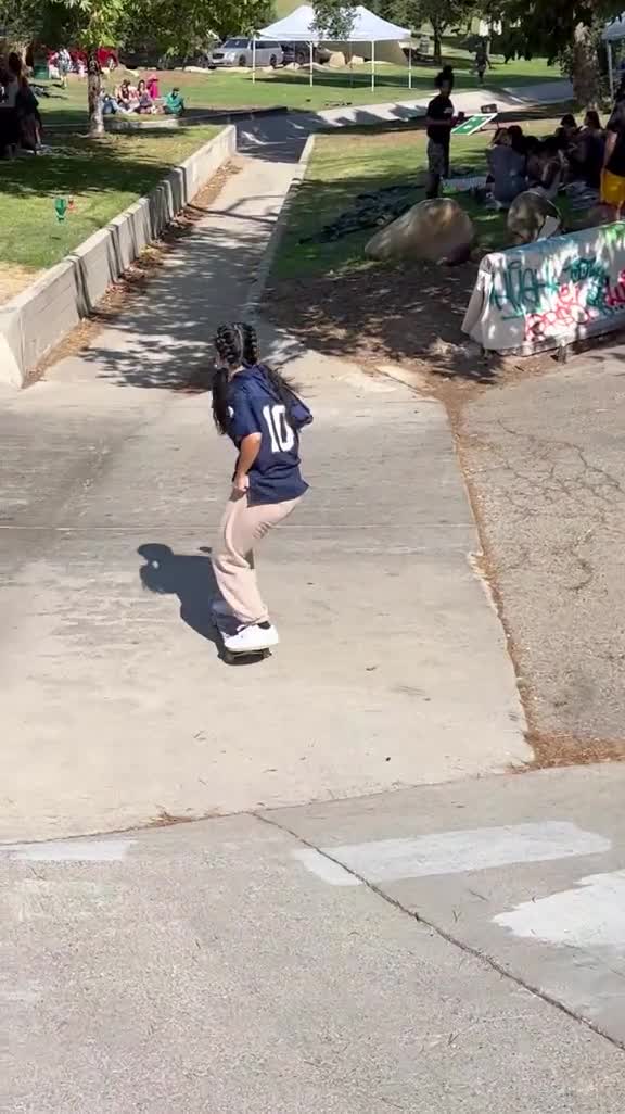 Finally landing this big ditch kickflip line