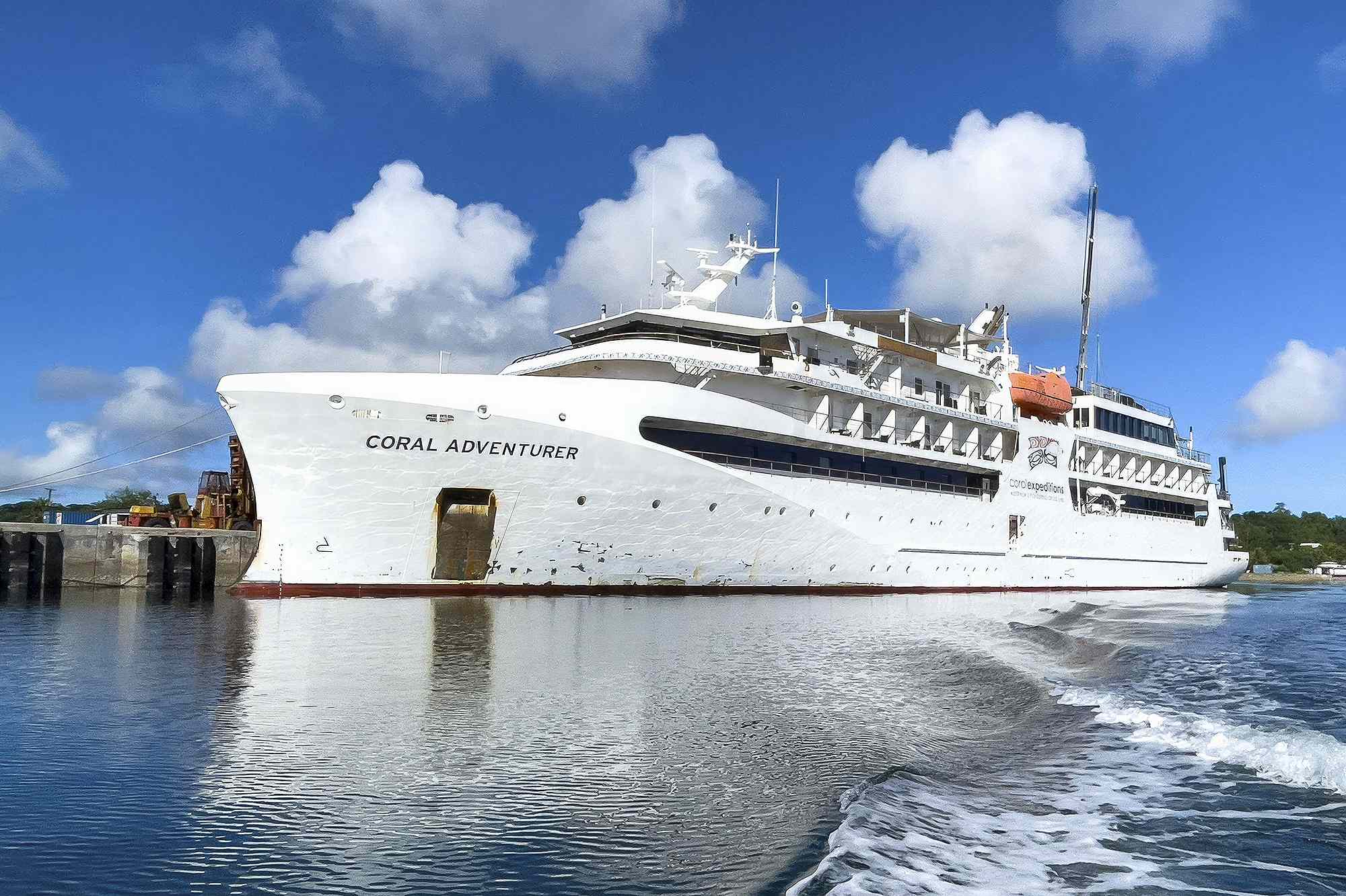 Cruise passengers stranded after ship gets stuck on coral reef