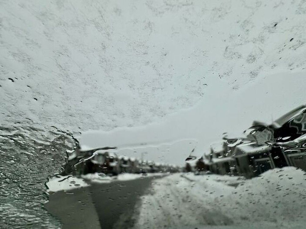 Freezing rain warning remains in place Monday with high winds expected