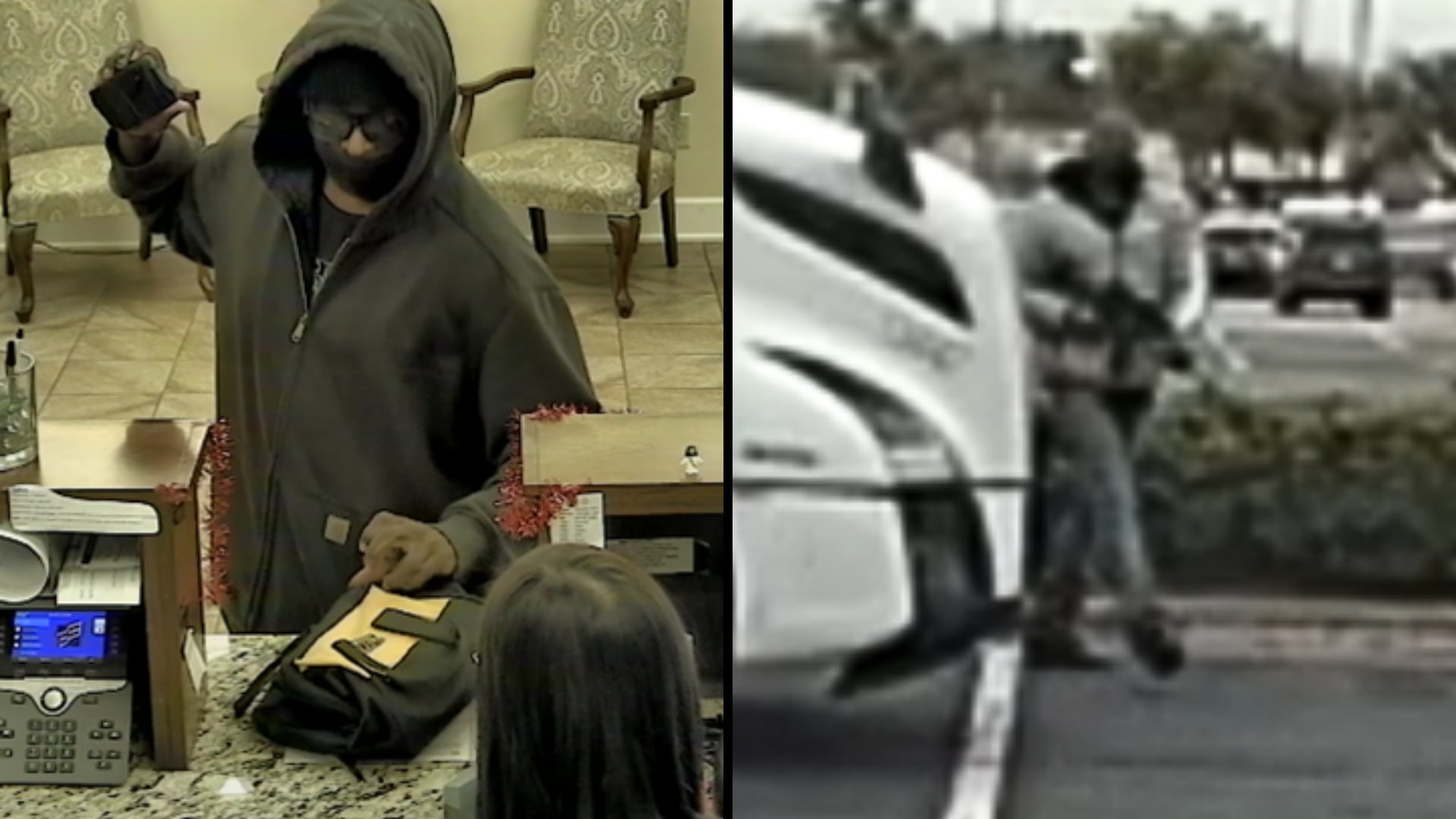 Bank robber allegedly threatened to set off explosive, shot at police ...