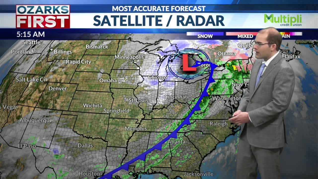Bitter cold Monday, becoming mild again soon