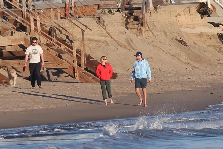 Somber Jake Reiner spotted on beach walk with girlfriend following ...