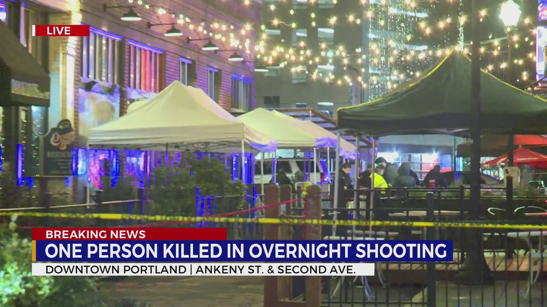 One dead, one hospitalized after downtown Portland shooting