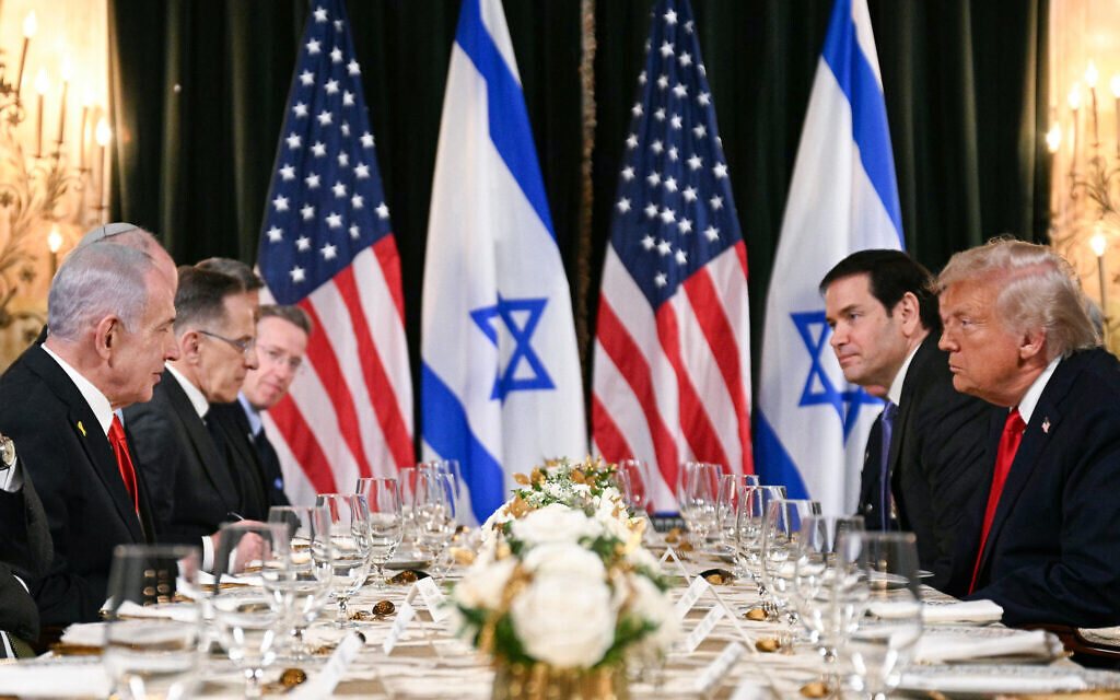 Concluding initial presser, Trump says Netanyahu ‘is going to get along ...