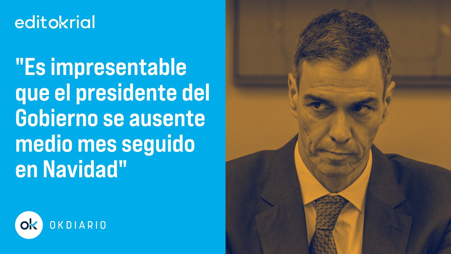 ¿Qué es eso de que Sánchez se vaya quince días como si fuera un escolar?