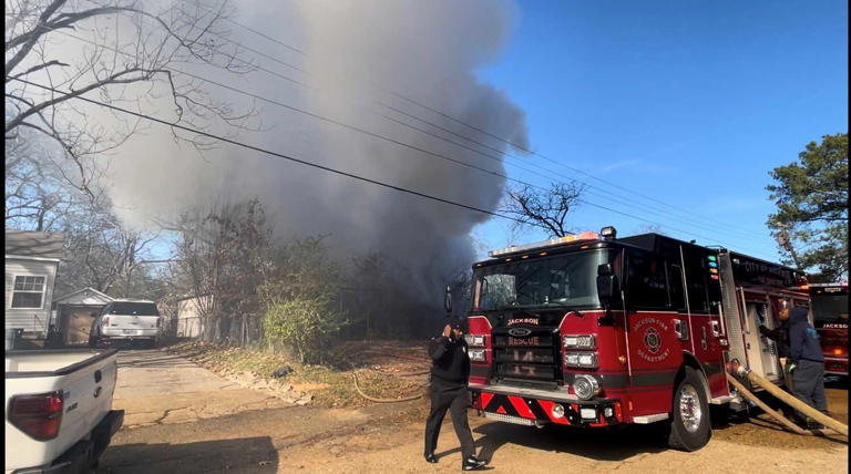 Two people trapped in Jackson house fire die