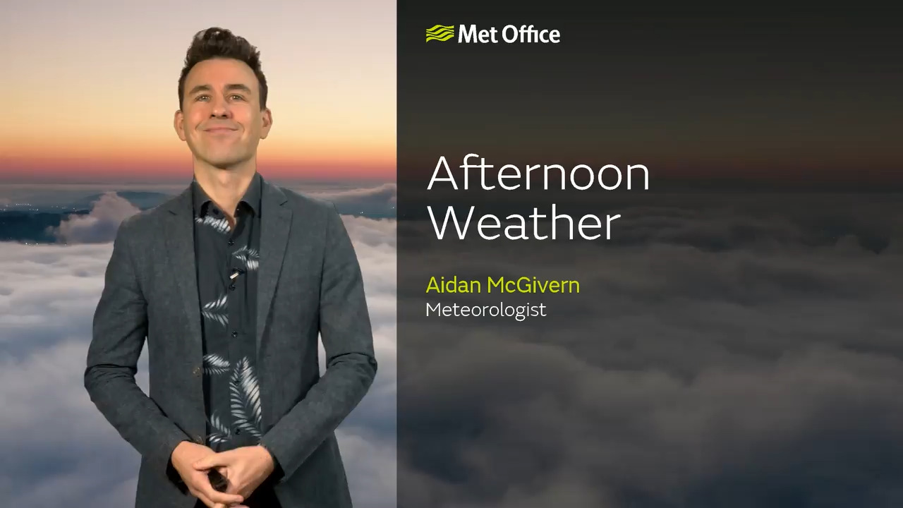 Met Office Monday afternoon weather forecast 22/12/25