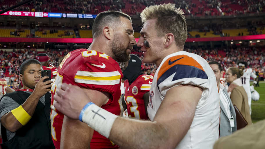 Mics caught Travis Kelce’s classy message to Bo Nix in possibly last ...