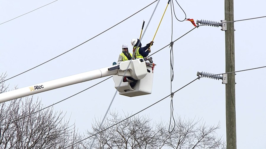 AES, Duke work around the clock to restore power after strong winds