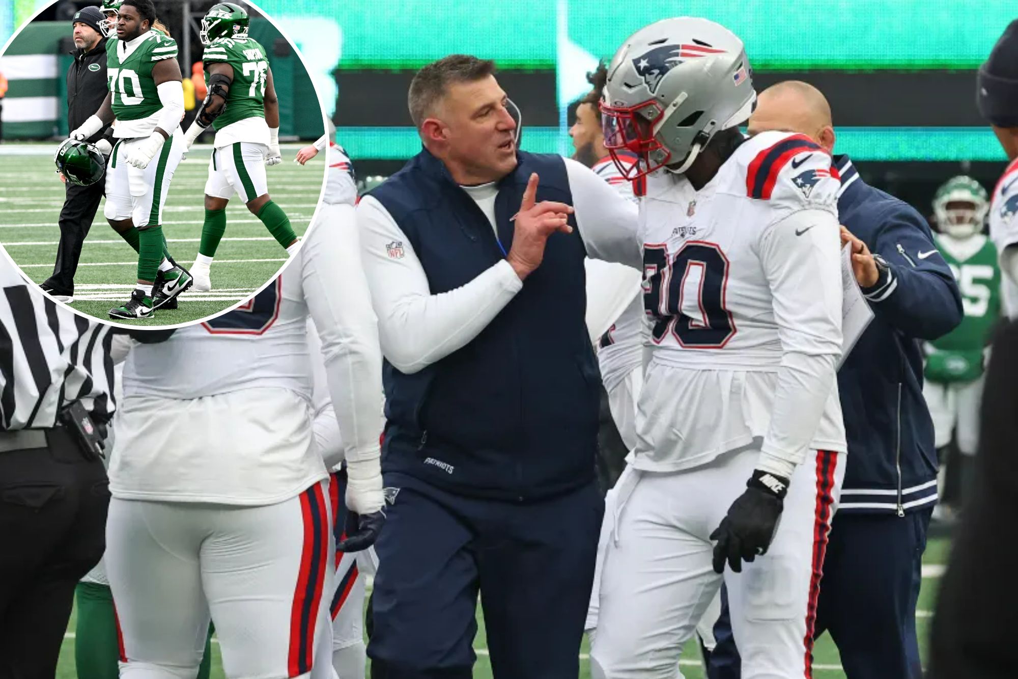 Patriots’ Christian Barmore: 'Dirty' Jets player behind Mike Vrabel ...